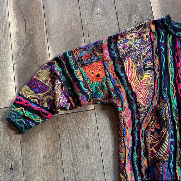 COOGI | Sweaters | Vintage Coogi 9s Vivid Jungle Animal Print 3d ...